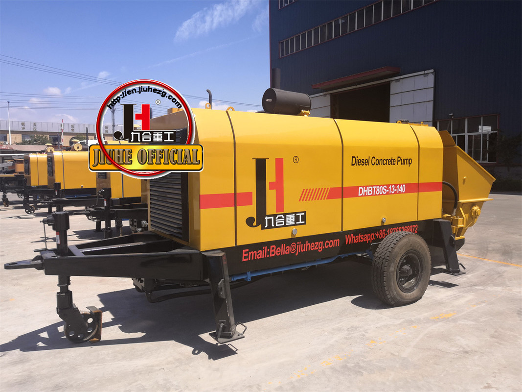 50m3/h 60m3/h 80m3/h Bomba de hormigón con remolque HBT50 HBT60 HBT80 ...