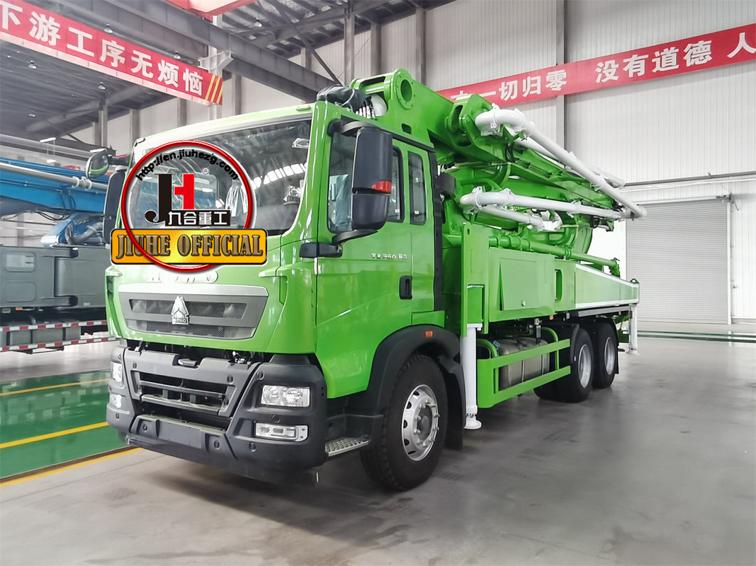 JIUHE 38m 38X-5RZ-3 Concrete Pump Truck Price Truck Mounted Pump For ...
