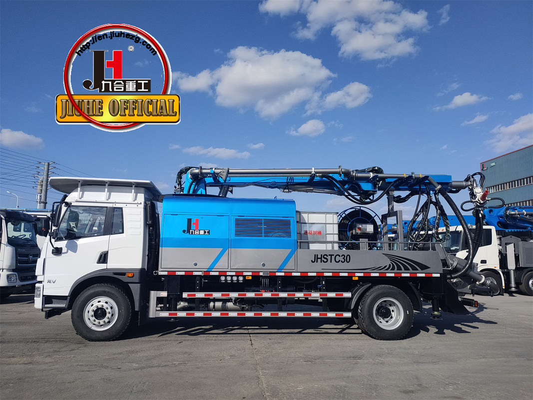 JIUHE China Factory Arm Robot Shotcrete Machine Concrete Gunite Truck ...