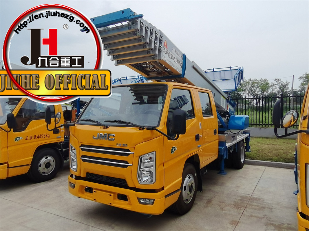 JIUHE Brand New JMC Double Row 32M 36M Bucket Truck Aerial Ladder Truck ...