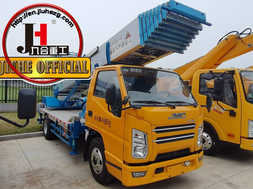 JIUHE Brand JMC 4x2 32M 36M Ladder Moving Vehicle Furniture Lift Truck ...