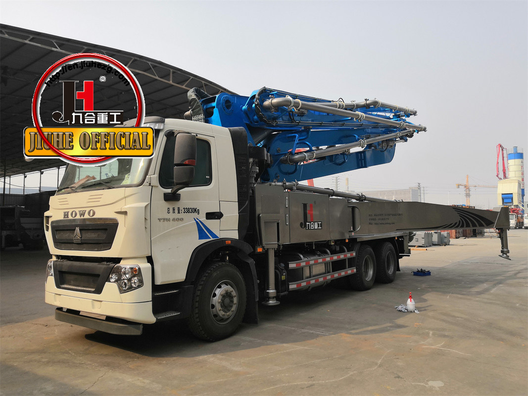 JIUHE Truck Concrete Pump 48X-6RZ 48 Meter Concrete Pump Truck Cement ...