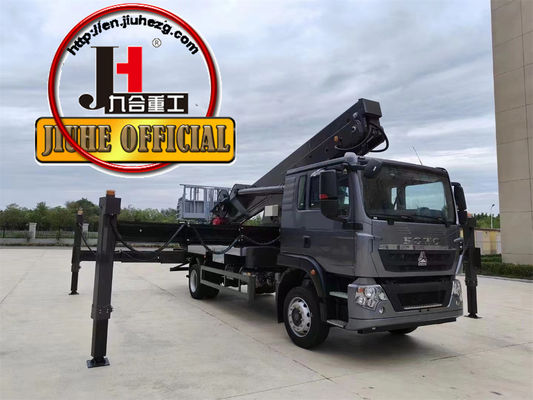 JIUHE SINOTRUK HOWO 4*2 Hydraulic Lift Platform Truck 45m Truck Mounted ...