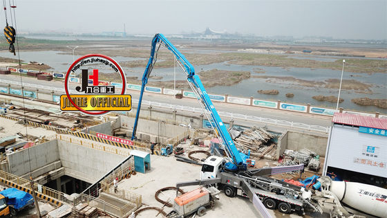 JIUHE Low Fuel Consumption HB58K Big Concrete Pump Truck 58m Truck ...