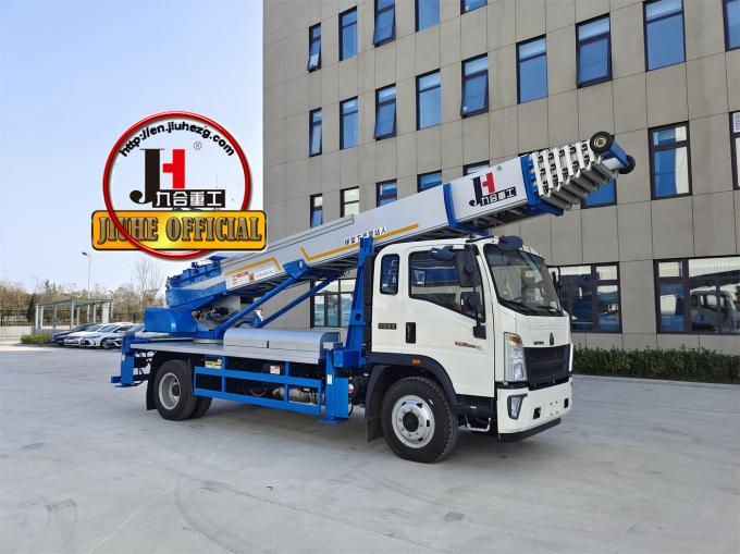 45m Upper Aerial Ladder Truck With Separate Gasoline Engine Power ...